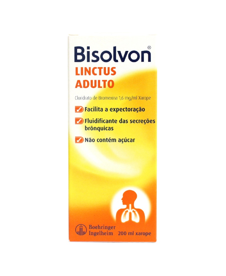 Bisolvon Linctus Adulto 1 6 Mg Ml Xarope 200 Ml Expectoração Produtiva